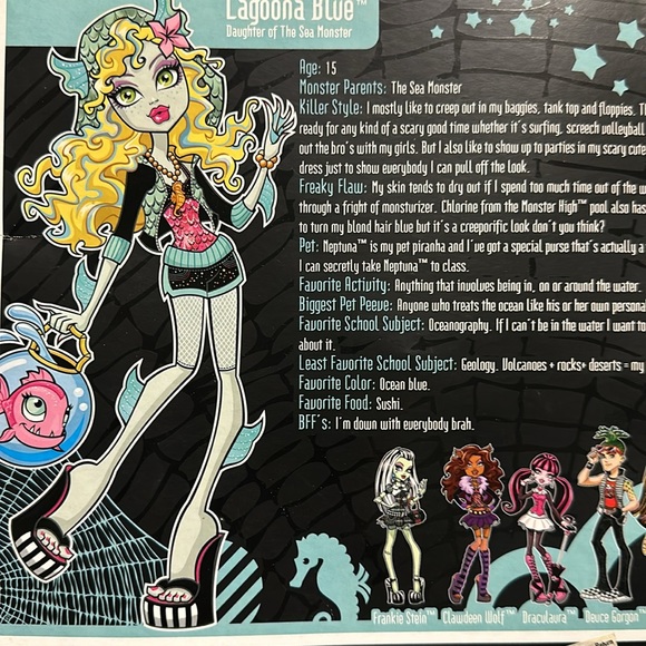 Toys | Monster High Lagoona Blue First Wave Nib | Poshmark